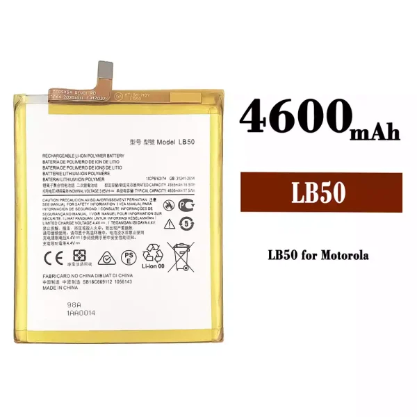 แบตเตอรี่โทรศัพท์มือถือ LB50 สำหรับรุ่น Motorola - battery-th.com