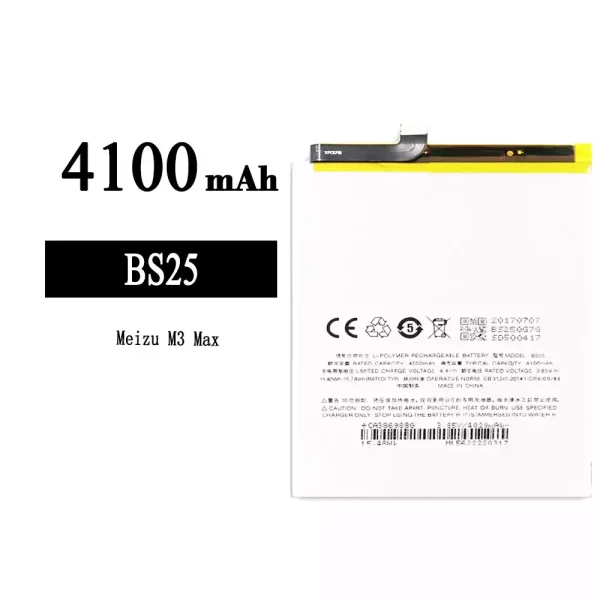 แบตเตอรี่โทรศัพท์มือถือ BS25 สำหรับรุ่น Meizu M3 Max - battery-th.com