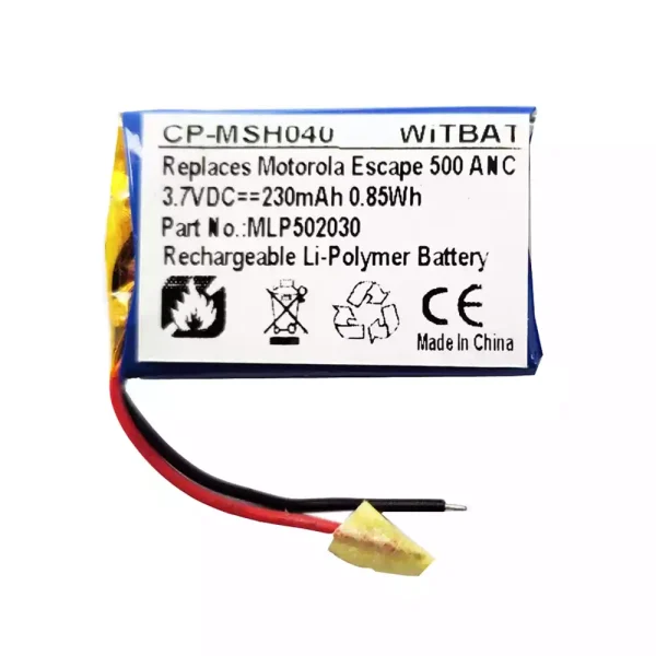 แบตเตอรี่หูฟังสำหรับ Motorola Escape 500 ANC,SH040,SH043,Escape 800 ANC ...